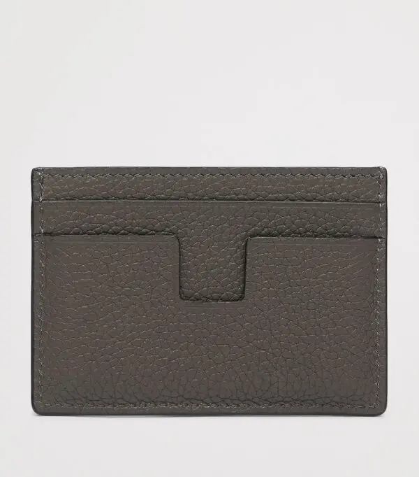 TOM FORD Grained Leather T-line Card Holder