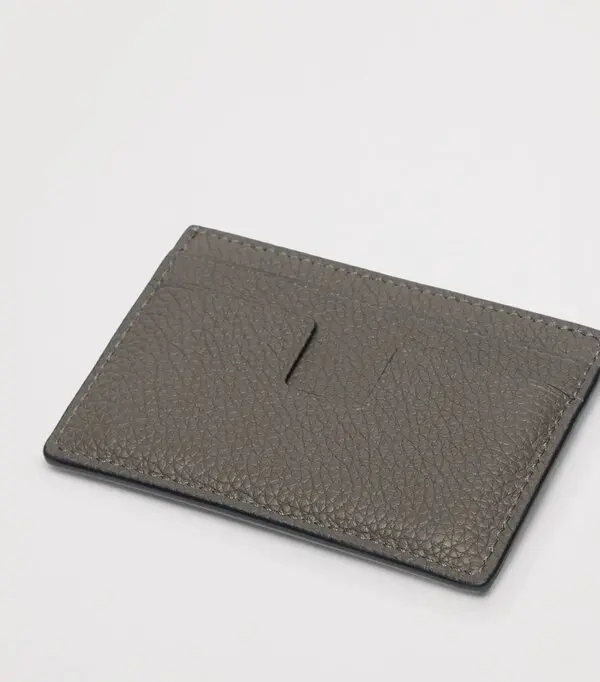 TOM FORD Grained Leather T-line Card Holder