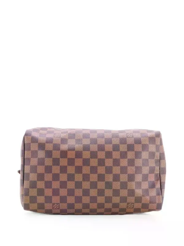 LOUIS VUITTON Speedy 30 Damier Satchel Handbag - Brown