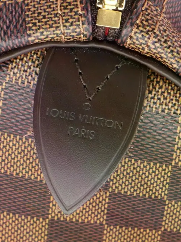 LOUIS VUITTON Speedy 30 Damier Satchel Handbag - Brown