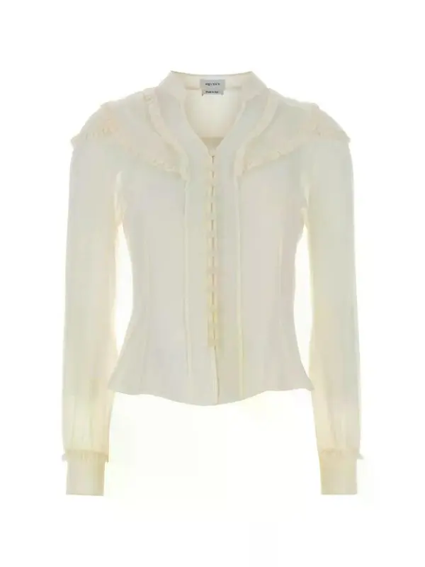 Alexander McQueen Ruffled Silk-chiffon Shirt