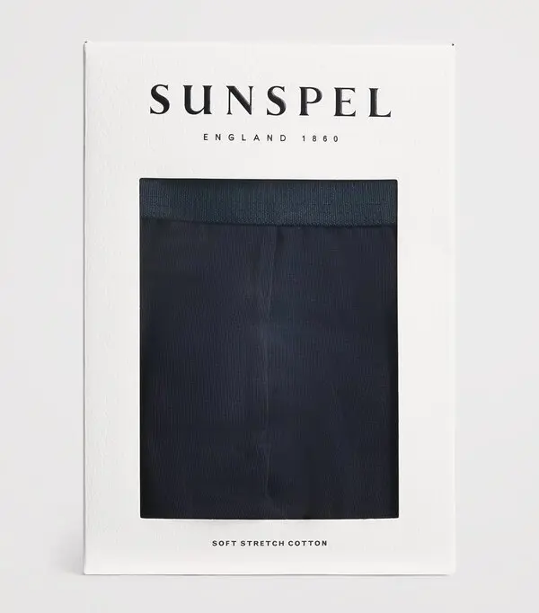 Sunspel Stretch-cotton Trunks - Navy