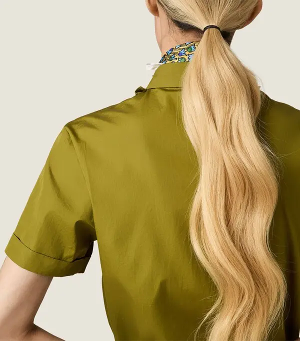 Miu Miu Ruffled Short Sleeve Shirt