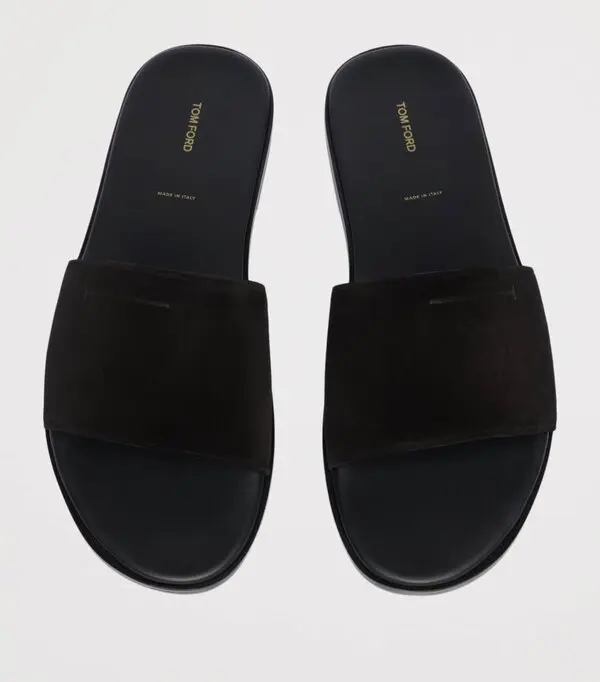 TOM FORD Suede T-bar Slides