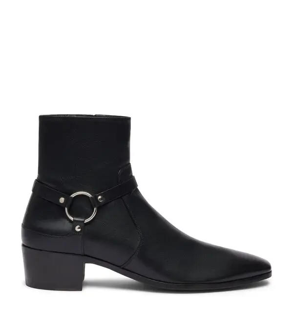 TOM FORD Goatskin Ankle Boots With Harness Detailing