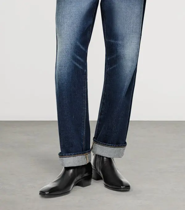 TOM FORD Goatskin Ankle Boots With Harness Detailing