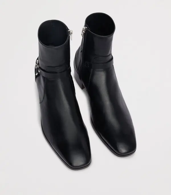 TOM FORD Goatskin Ankle Boots With Harness Detailing