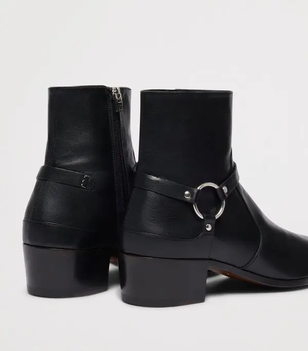TOM FORD Goatskin Ankle Boots With Harness Detailing