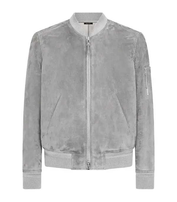 TOM FORD Suede Bomber Jacket