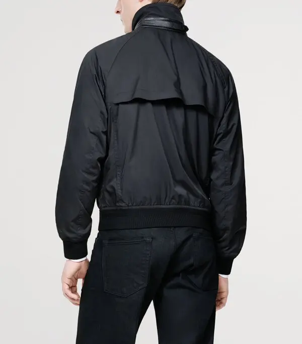 TOM FORD Technical Bomber Jacket With Leather Trims