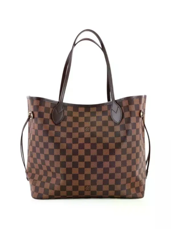 LOUIS VUITTON Damier Mm Neverfull Tote Bag - Brown