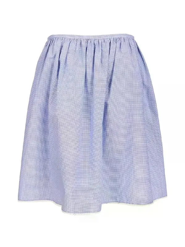 Miu Miu Check-pattern Midi Skirt