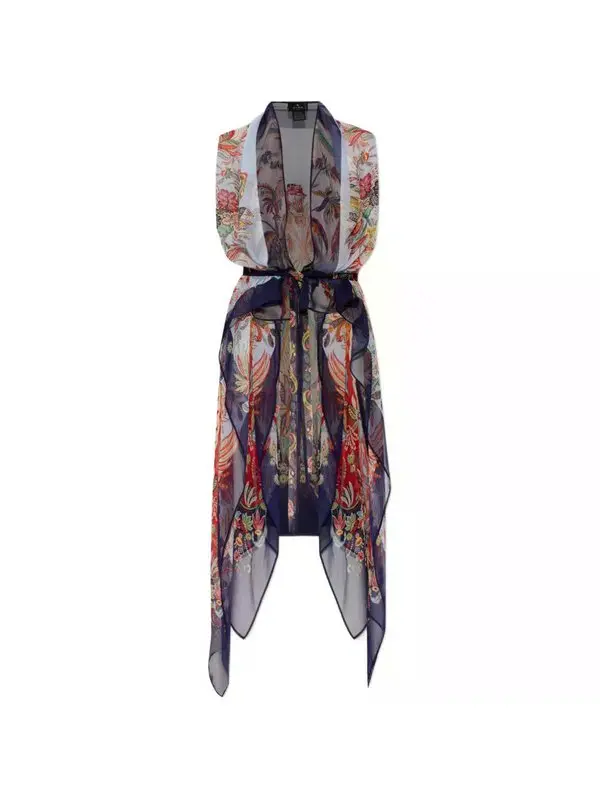 Etro Paisley-print Sleeveless Jacket