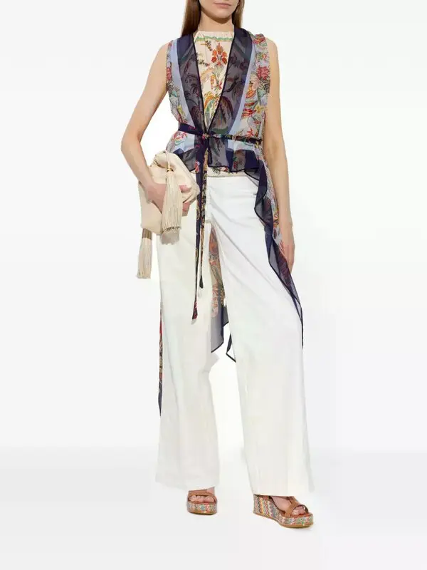 Etro Paisley-print Sleeveless Jacket