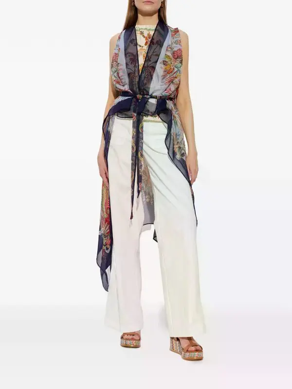 Etro Paisley-print Sleeveless Jacket