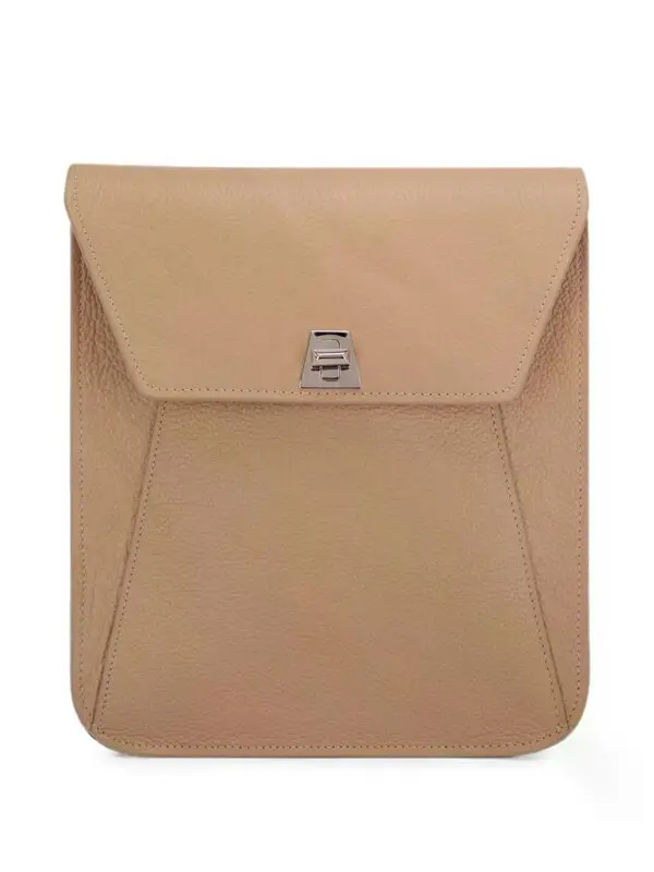 Akris Grained Leather Turn-lock Cross Body Bag