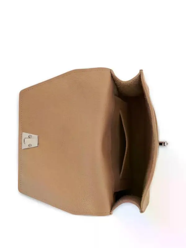 Akris Grained Leather Turn-lock Cross Body Bag