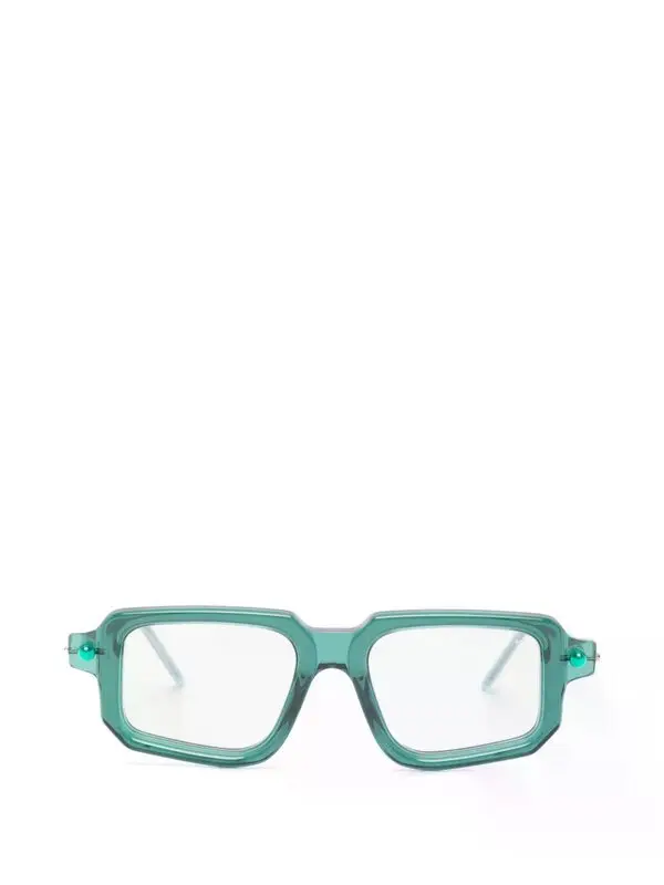 KUBORAUM P23 Geometric Frame Sunglasses - Green