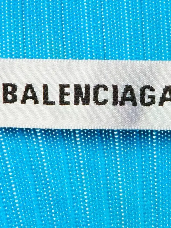Balenciaga Midi Wrap Dress With All-over Logo Print