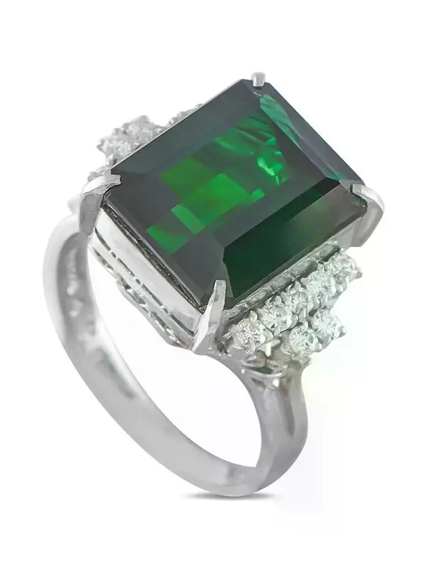LB EXCLUSIVE Tourmaline And Diamond Ring - Silver