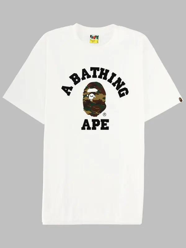A BATHING APE T-shirt "glitch Woodland
