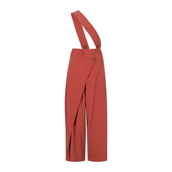 CLOTHES BY LOCKER ROOM Suspenders Wide-leg Jumpsuit - Orange