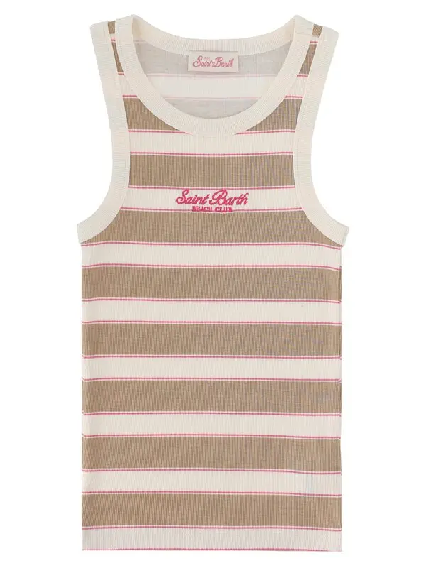 MC2 SAINT BARTH Tank Top "ada" Con Logo