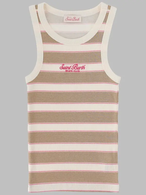 MC2 SAINT BARTH Tank Top "ada" Con Logo