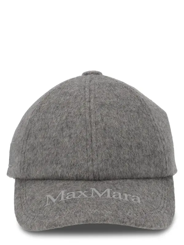 Max Mara Cashmere Baseball Cap With Logo