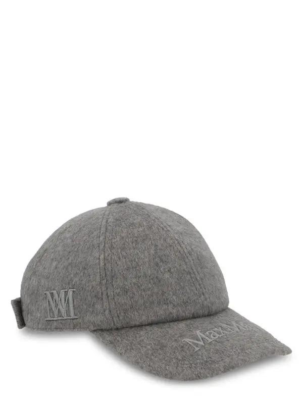 Max Mara Cashmere Baseball Cap With Logo