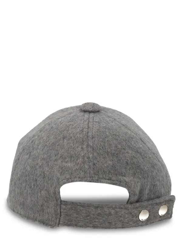 Max Mara Cashmere Baseball Cap With Logo