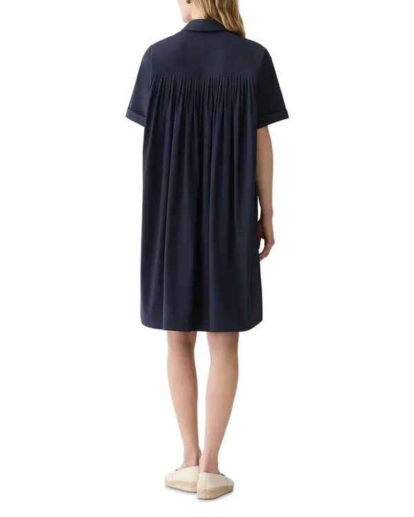 Lafayette 148 New York Pleated Back Shirtdress