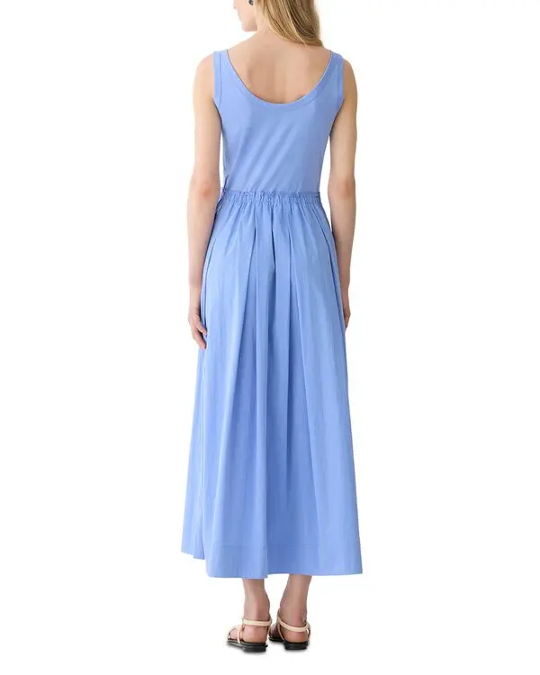 Lafayette 148 New York Pleated Waist Maxi Dress