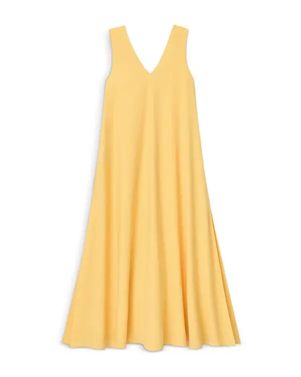 Lafayette 148 New York Sleeveless V-neck Maxi Dress
