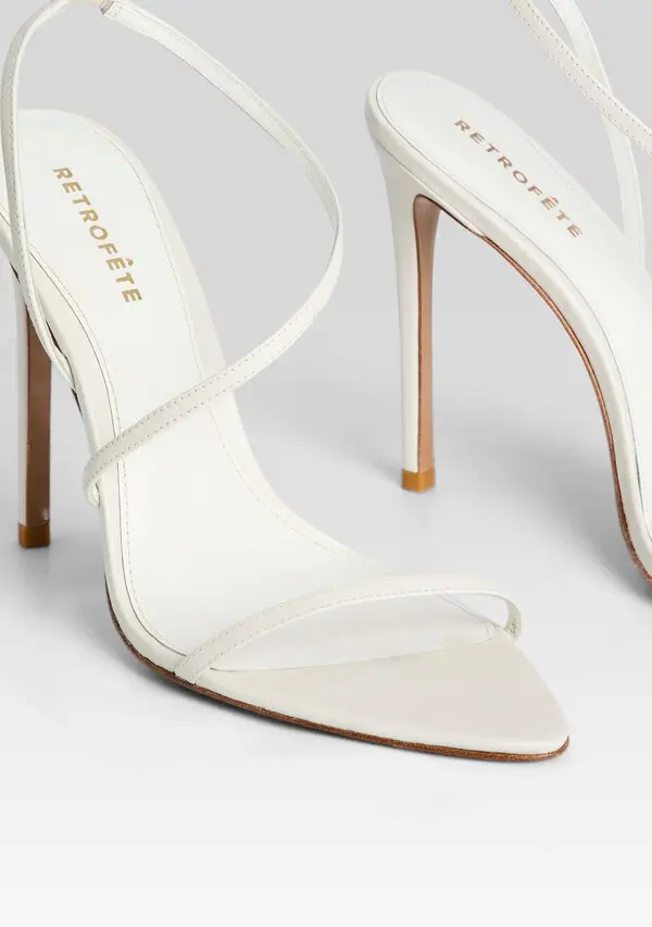 Retrofete Naomi Strappy Stiletto Sandals - White