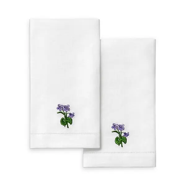 SFERRA Fiorenza Guest Towel, Set Of 2 - Violet