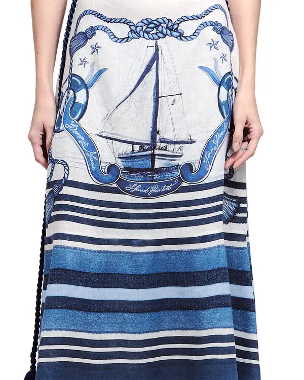 YUKIO Linen Midi Skirt