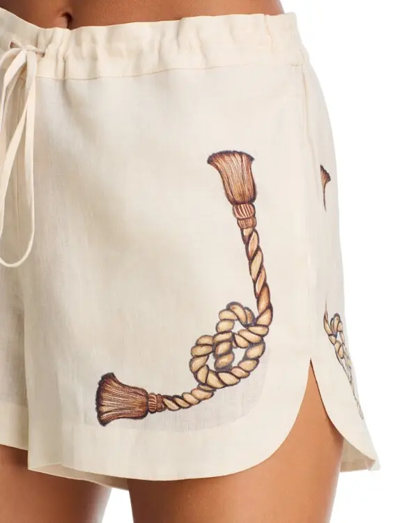 YUKIO Linen Drawstring Shorts