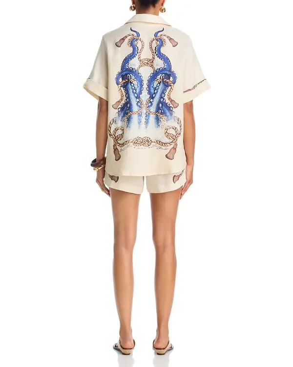 YUKIO Linen Drawstring Shorts