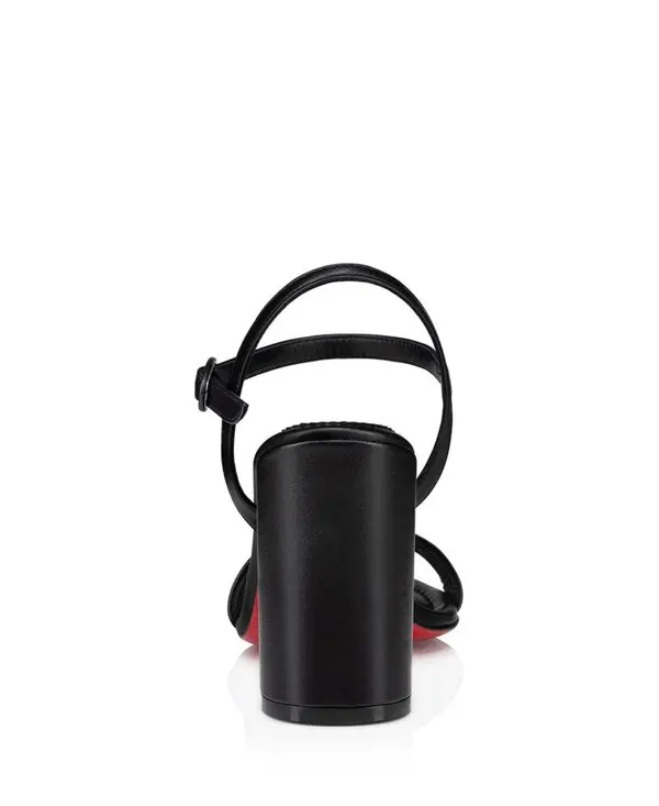 CHRISTIAN LOUBOUTIN Miss Jane Block Heel Sandal - Black