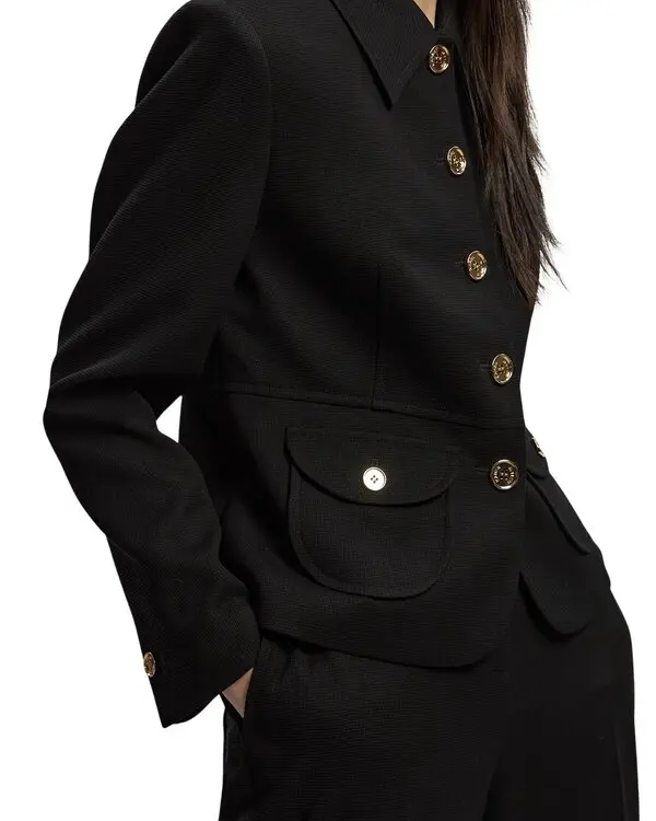 Karen Millen Petite Textured Tailored Jacket
