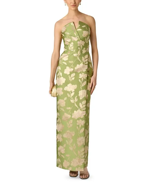 Aidan Mattox Woven Jacquard Dress