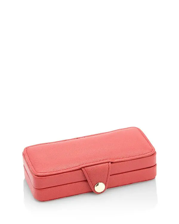 ROYCE NEW YORK Luxury Leather Manicure Set Travel Case - Red