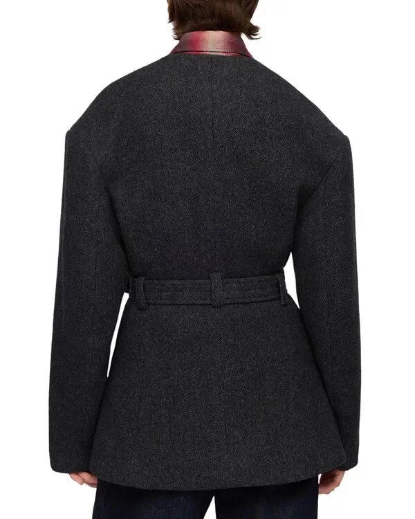 GANNI Belted Wool Jacket