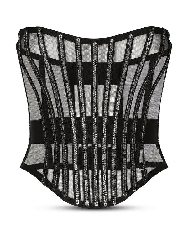 Dolce & Gabbana Tulle Braided Corset Belt