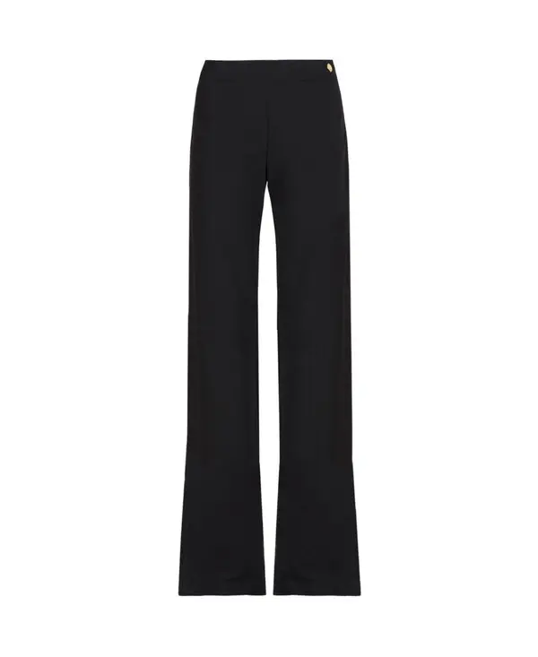 CALLAS MILANO Anouk Stretch Jersey Wide Leg Pants - Black