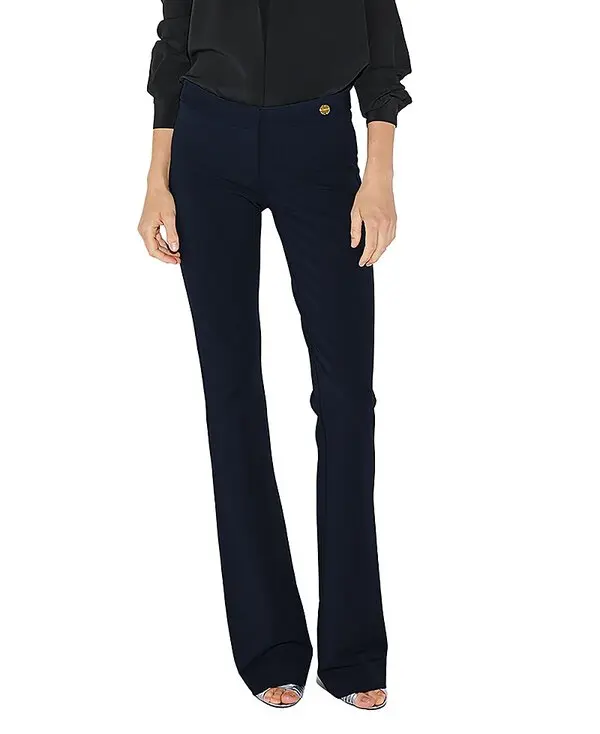 CALLAS MILANO Jules Stretch Jersey Fit And Flare Pant - Navy