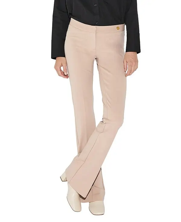 CALLAS MILANO Jules Stretch Jersey Fit And Flare Pant - Taupe