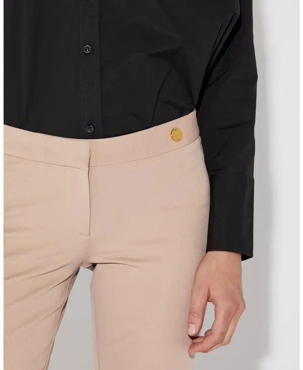 CALLAS MILANO Jules Stretch Jersey Fit And Flare Pant - Taupe