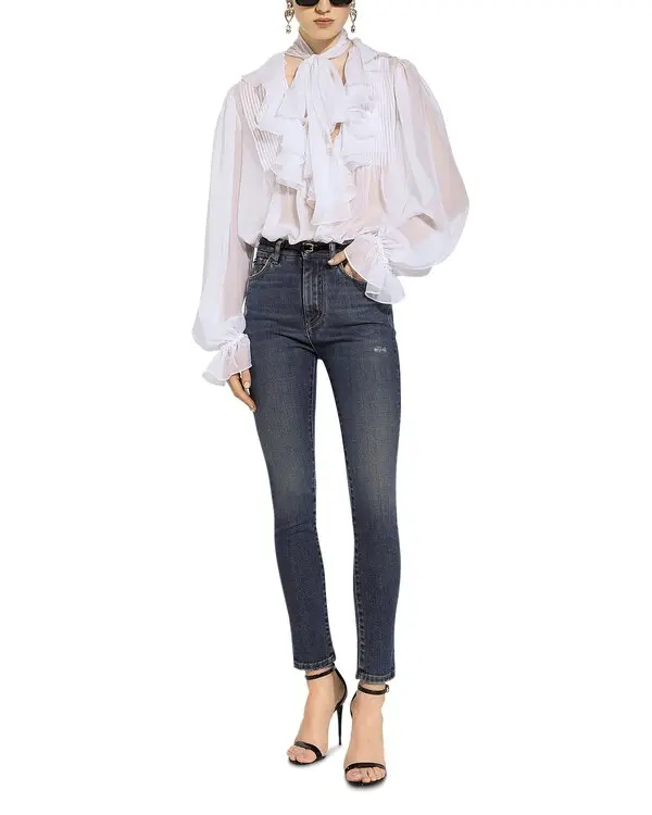 Dolce & Gabbana Audrey Skinny Denim Jeans - Medium Blue